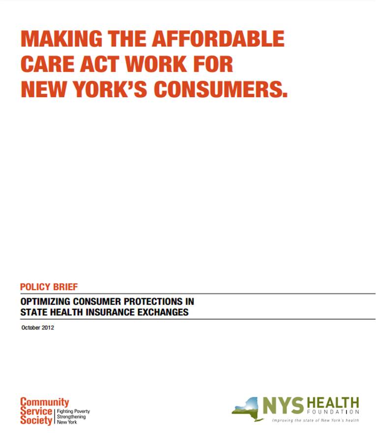 Health Care for All New York | New Report Addresses Consumer Protections